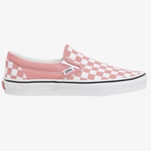 Vans | Shoes | Nwot Vans Classic Slip On Rose Check 55 | Poshmark